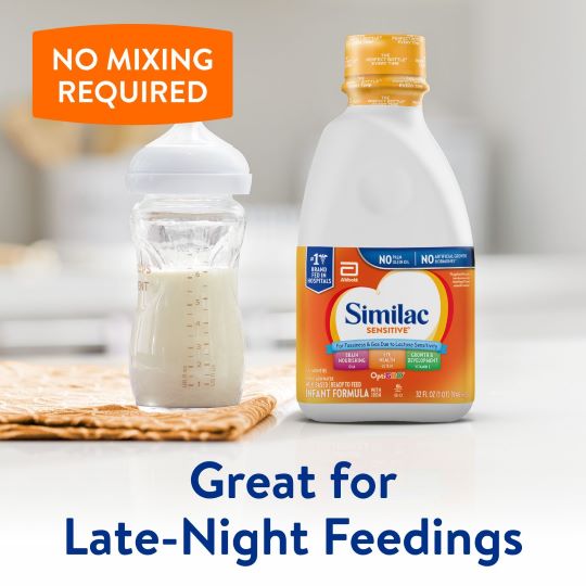 Similac Sensitive Infant Formula Ready to Feed 1Qt Bottle Case of 6